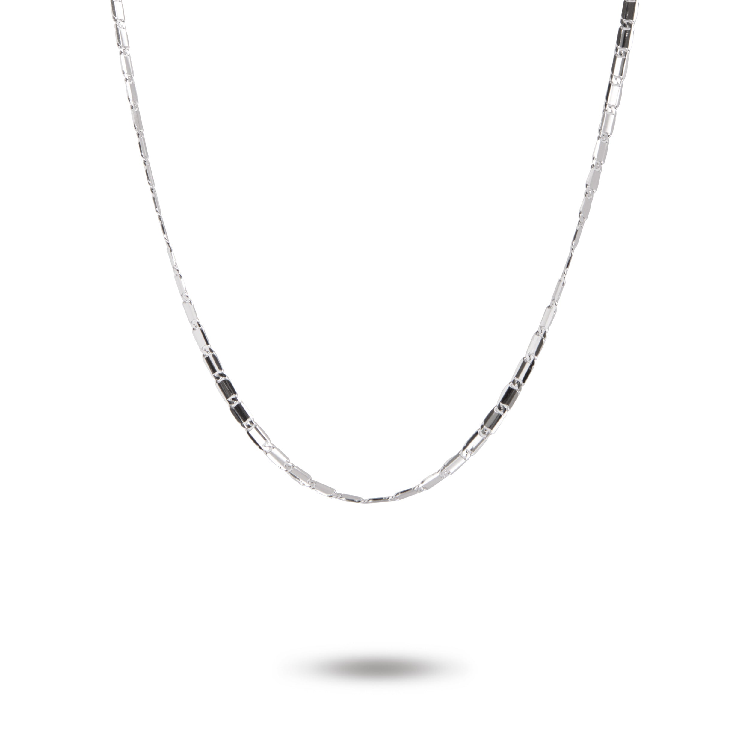 14k white gold chain italy store