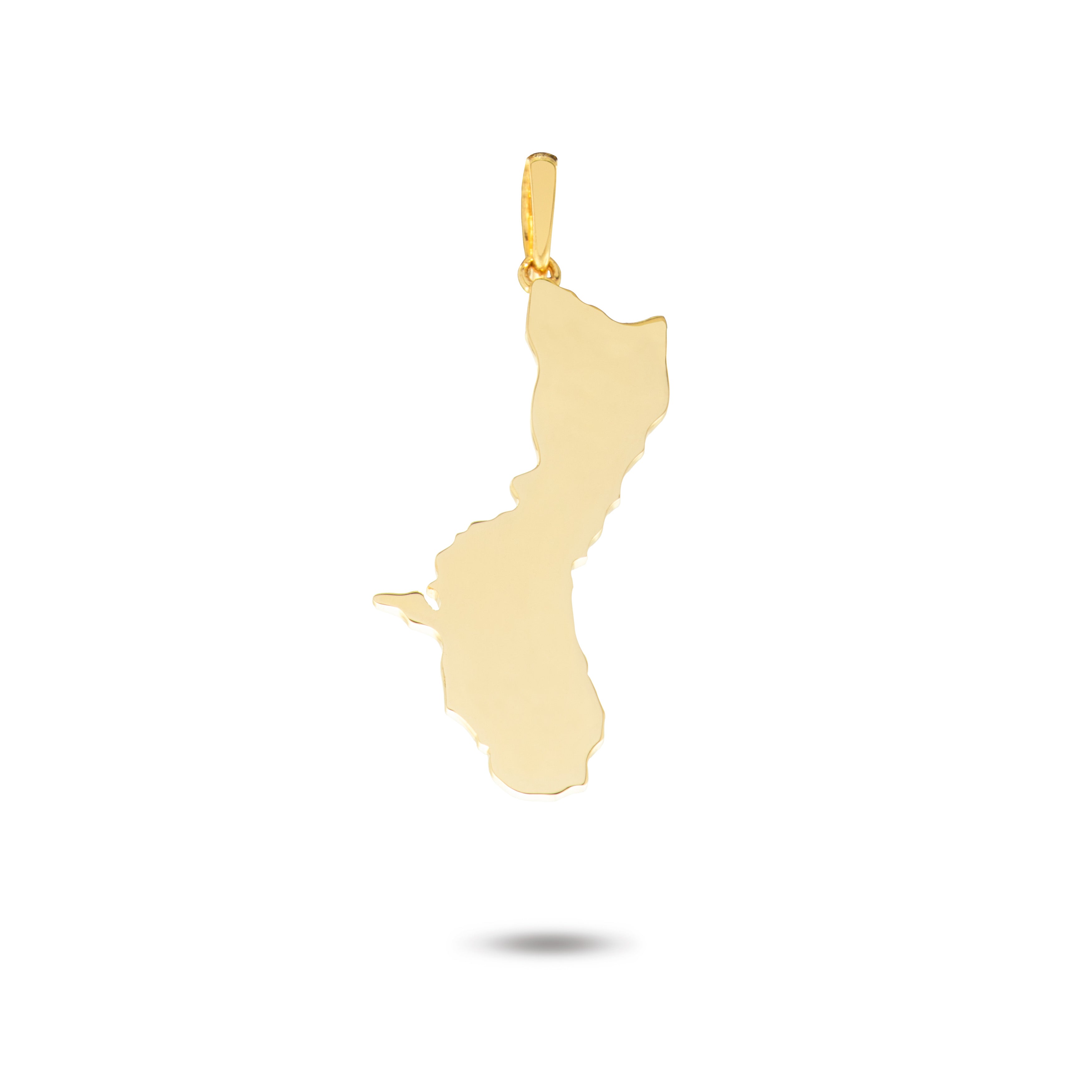 14K Yellow Gold Guam Island Pendant – Vince Jewelers