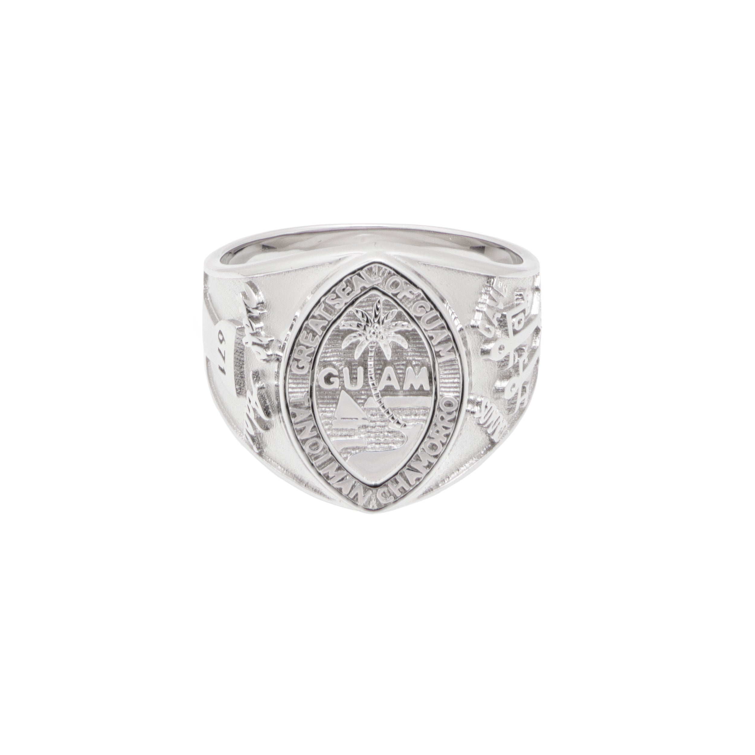 Silver Men's Guam Seal Ring – Vince Jewelers